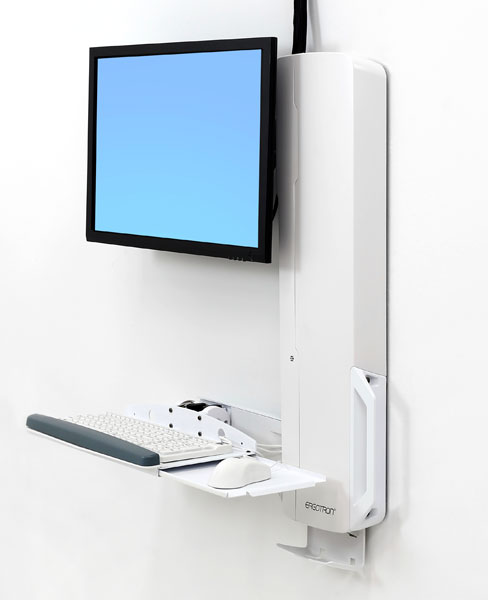 StyleView Sit-Stand Vertical Lift HT White - DCP Solutions